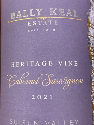 2021 Bally Keal Estate Heritage Vine Cabernet Sauvignon | Vivino English
