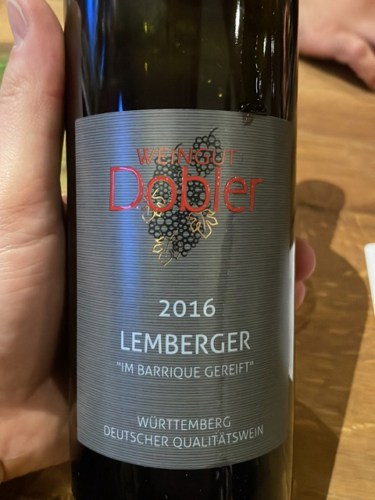 Weingut Dobler Lemberger Im Barrique Gereift | Vivino US