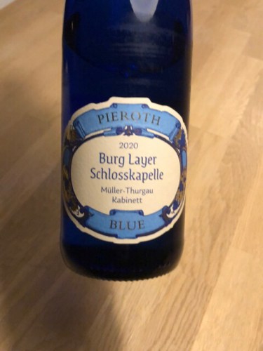 2020 Pieroth Blue Burg Layer Schlosskapelle Müller-Thurgau Kabinett ...