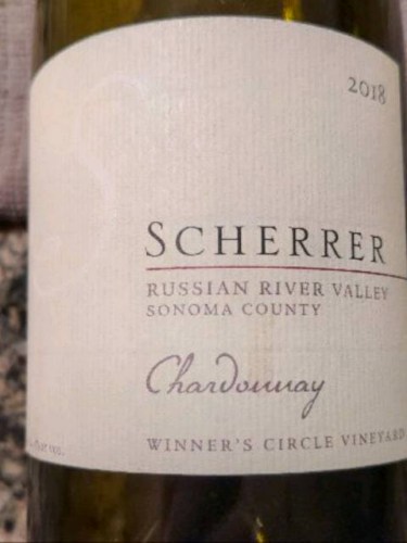 Scherrer Winner's Circle Vineyard Chardonnay | Vivino US