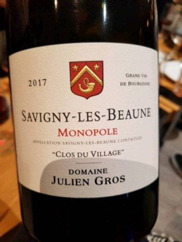 Domaine Julien Gros Savigny-Les-Beaune 'Clos du Village' Monopole Rouge ... Domaine Julien Gros Savigny-Les-Beaune 'Clos du Village' Monopole Rouge ...