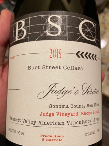 Burt Street Cellars Judge's Verdict Judge Vineyard Red Blend | Vivino ...