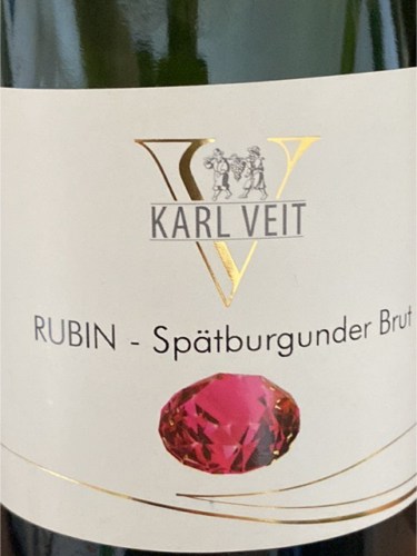 Weingut Karl Veit Rubin - Spätburgunder Brut | Vivino US