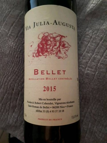 Nicolas & Robert Cohendet Via Julia-Augusta Bellet Rouge | Vivino Brasil