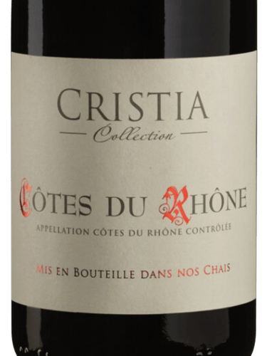 2022 Domaine de Cristia Collection Côtes du Rhône Rouge | Vivino US