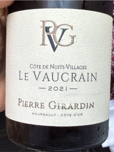Pierre Girardin Côte de Nuits-Villages 'Le Vaucrain' | Vivino Español