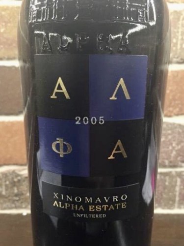 Alpha Estate (Κτήμα Αλφα) Xinomavro Unfiltered | Vivino US