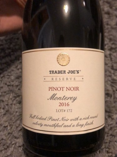 Trader Joe's Reserve Pinot Noir Lot #172 | Vivino US