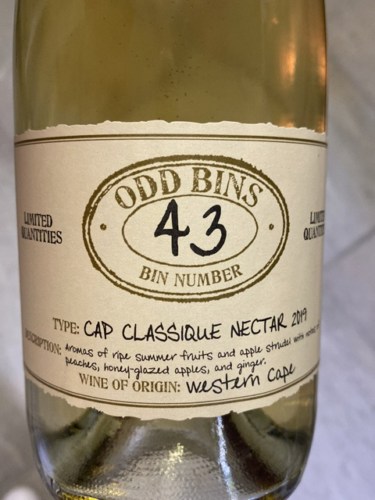 Odd Bins Bin Number 43 Cap Classique Nectar | Vivino US