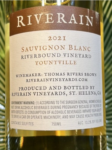 Riverain Riverbound Vineyard Sauvignon Blanc | Vivino US
