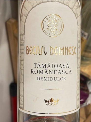 Beciul Domnesc Tămâioasă Românească Demidulce | Vivino US