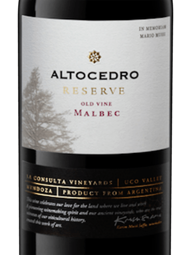 Altocedro Old Vine Reserva Malbec | Vivino English
