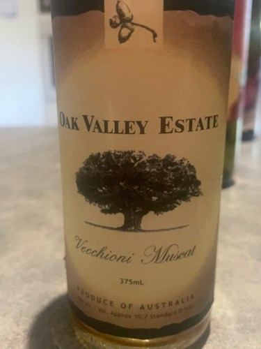 Oak Valley Estate Vecchioni Muscat | Vivino US