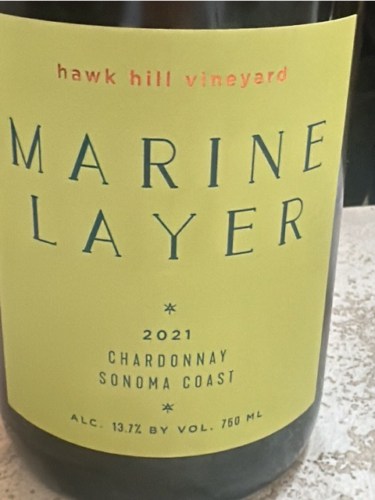 Marine Layer Hawk Hill Vineyard Chardonnay | Vivino English