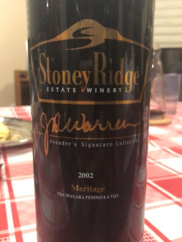 Stoney Ridge Estate Winery Founder's Signature Collection Meritage ...
