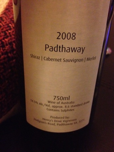 2004 Vintage Longbottom Henry's Drive Shiraz - Cabernet Sauvignon ...