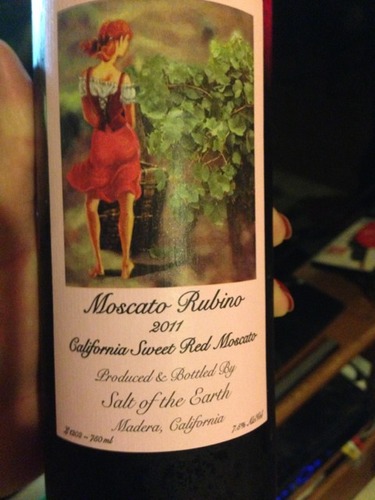 Salt Of The Earth California Sweet Red Moscato Rubino 2011 | Wine Info