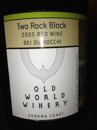 Old World Winery Two Rock Block Bei du Rocchi | Vivino US