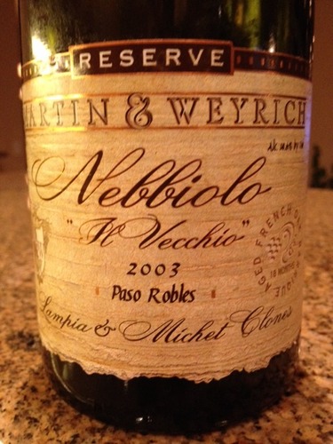 Martin & Weyrich Lampia & Michet Clones Il Vecchio Nebbiolo | Vivino US