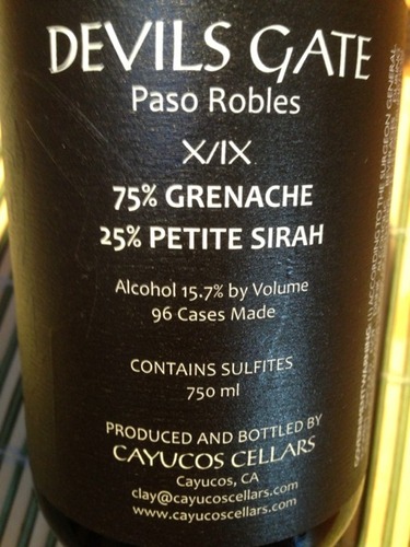 Cayucos Cellars Devils Gate X/IX | Vivino US