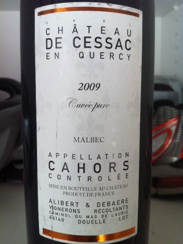 Château de Cessac Cuvée Pure Cahors Malbec | Vivino France