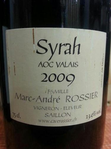 Famille Marc-Andre Rossier Syrah | Vivino France