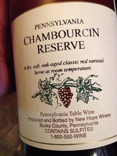 New Hope Winery Pennsylvania Chambourcin Reserve Dry Oak Aged Classic ...