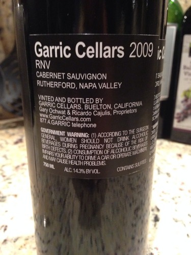 Garric Cellars RNV Cabernet Sauvignon | Vivino English