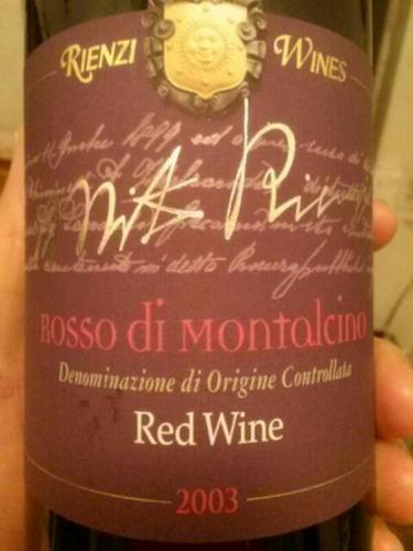 Rienzi Wines Rosso di Montalcino | Vivino US