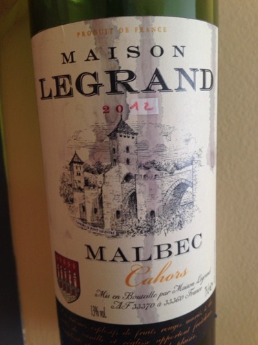 Maison Legrand Malbec Cahors | Vivino France
