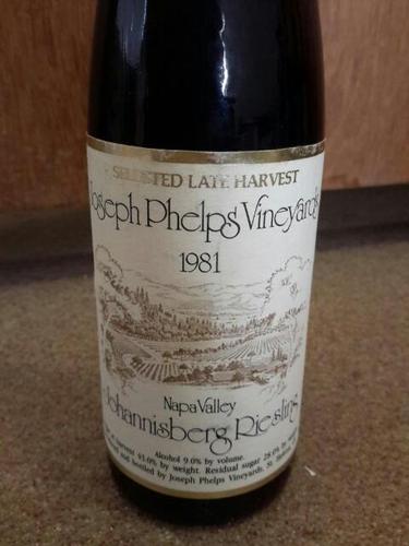 Joseph Phelps Vineyards Special Select Late Harvest Johannisberg Riesling | Vivino US
