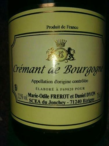 Marie Odile Frerot et Daniel Dyon Cremant De Bourgogne | Vivino US