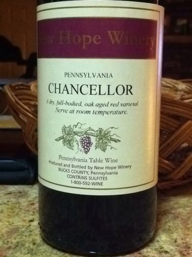 New Hope Winery Pennsylvania Chancellor | Vivino US