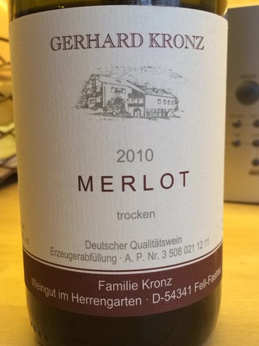 Weingut Kronz Herrengarten Merlot | Vivino Australia
