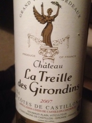 Goumaud Alain La Treille des Girondins Côtes de Castillon | Vivino US