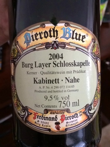 2004 Pieroth Blue Burg Layer Schlosskapelle Kabinett | Vivino US
