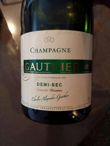Champagne Gauthier Grande Réserve Demi-Sec Champagne | Vivino