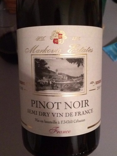 Markovic Pinot Noir Semi Dry | Vivino English