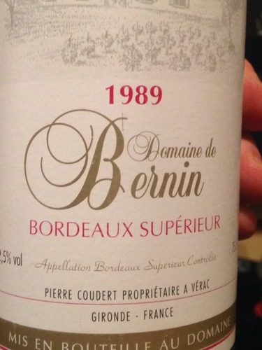 Bernin Bordeaux Superieur | Vivino US