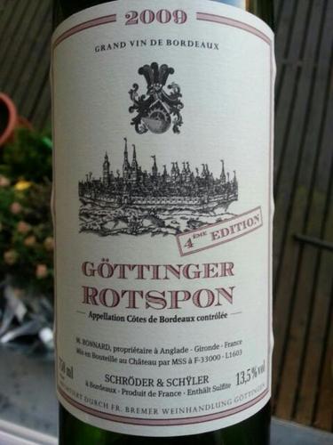 Bremer Gottinger Rotspon Côtes de Bordeaux | Vivino Australia