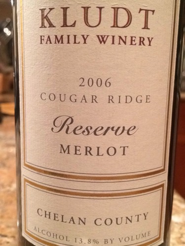 Kludt Family Winery Cougar Ridge Reserve Merlot | Vivino US
