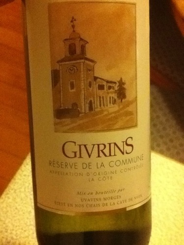 Cave de la Côte Givrins Réserve de la Commune | Vivino US