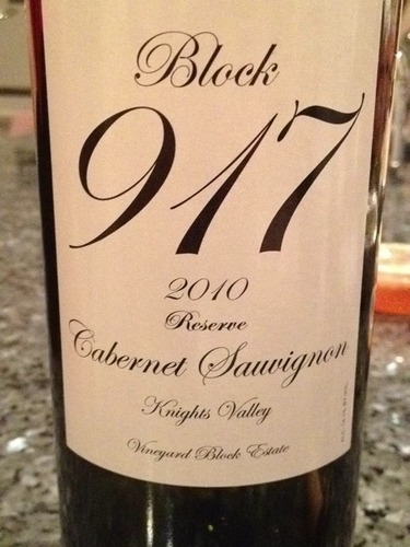 Vineyard Block Estate Block 917 Reserve Cabernet Sauvignon | Vivino US