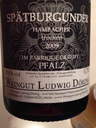 Ludwig Döring Hambacher Trocken Pfalz Spätburgunder | Vivino US
