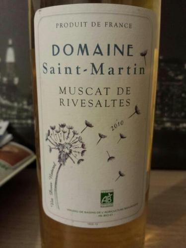 Domaine Saint Martin Muscat De Rivesaltes | Vivino US