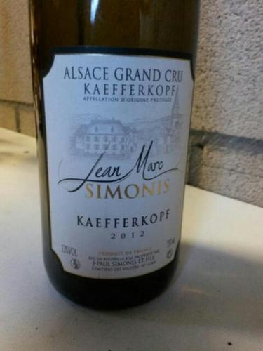Jean-Marc Simonis Alsace Grand Cru 'Kaefferkopf' | Vivino US