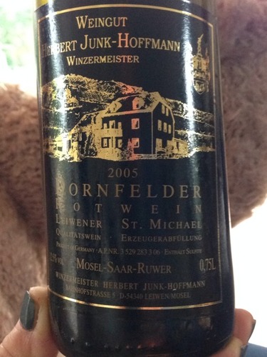 2007 Herbert Junk Hoffmann Mosel-Saar-Ruwer Rotwein Leiwener St ...