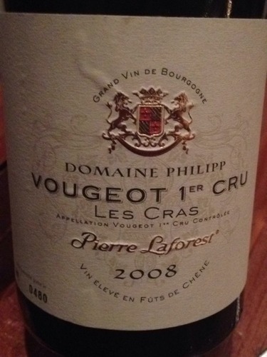 Pierre Laforest Domaine Philipp Vougeot 1er Cru 'Les Crâs' | Vivino US
