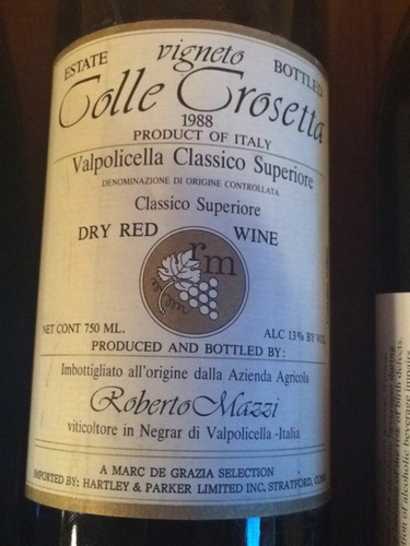 Roberto Mazzi Vigneto Colle Crosetta Valpolicella Classico Superiore ...