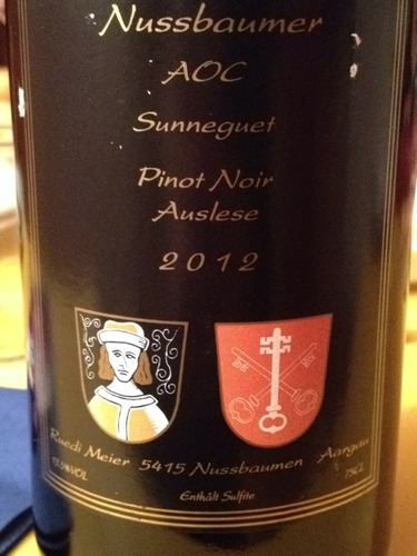 Ruedi Meier Nussbaumer Sunneguet Auslese Pinot Noir | Vivino US